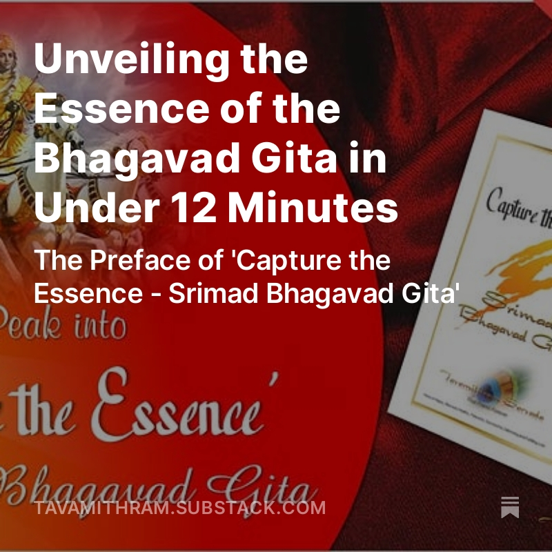 Unveiling the Essence of the Bhagavad Gita in Under 12 Minutes ...